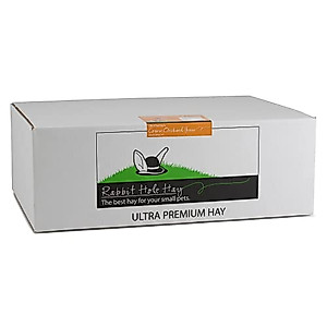 Rabbit Hole Hay Ultra Premium, Hand Packed Coarse Orchard Grass for Your Small Pet Rabbit, Chinchilla, or Guinea Pig (10lb)