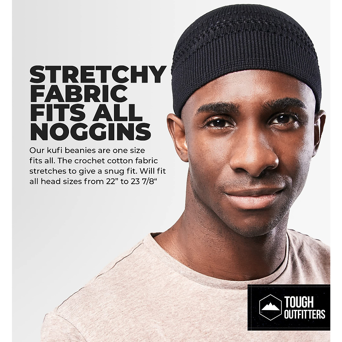 Tough Headwear Kufi Hat - Kufi Hats for Men Muslim, Turkish Kufi Cap