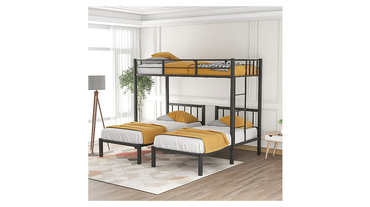 Harper & Bright Twin Over Twin Bunk Bed - Safe & Stylish