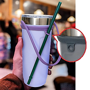 24 Oz Classic Stainless Steel Tumbler with Handle, Lid and Straw, Double Walled Vacuum Insulated Bottle for Hot & Cold Drinks, Leak proof, Travel Thermo Mug Cup, Water Metal Canteen (Gray)