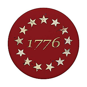 13 Star Flag Betsy Ross Distressed American Flag 1776 PopSockets Swappable PopGrip