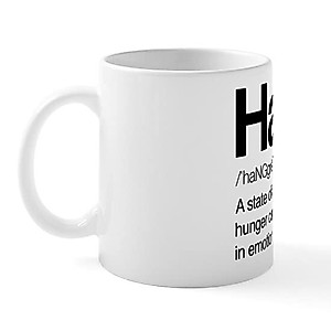 CafePress Hangry Definition 15 Oz Ceramic Large Mug Ceramic Coffee Mug, Tea Cup 11 oz