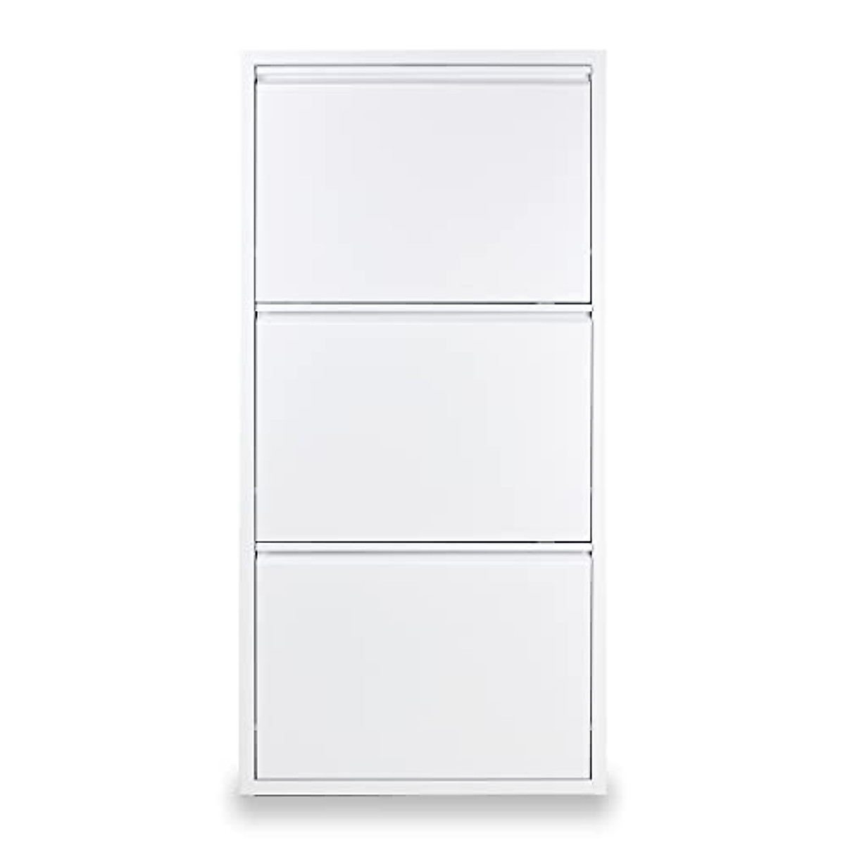 KASER Shoe Storage Cabinet -3 Drawer 20" Metal Wall Mountable Shoe Storage for Entryway with No Assembly - Shoe Cabinet for Entryway Slim - 2-3 Pair per Tier