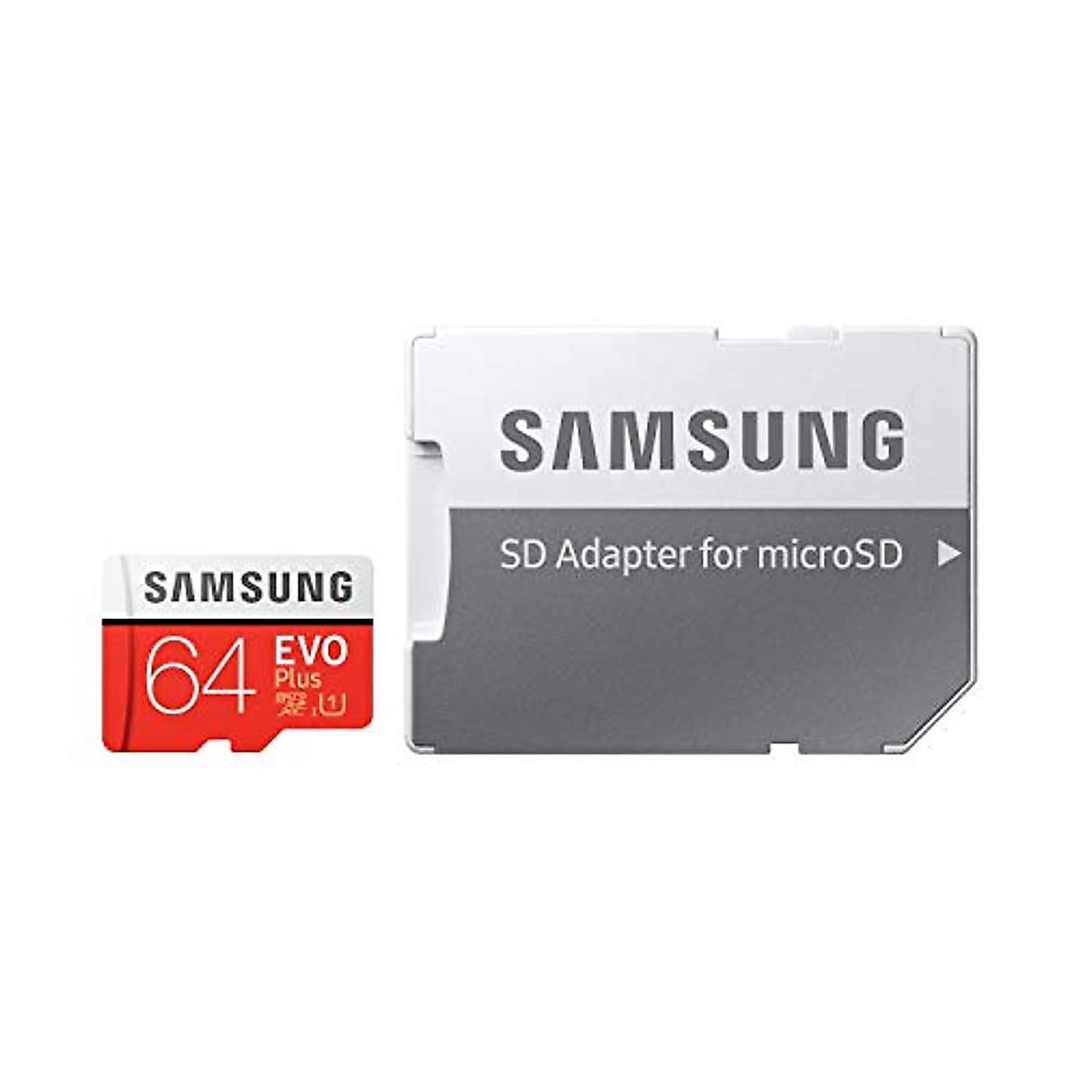 Samsung EVO Plus 64GB microSDXC UHS-I U3 100MB/s Full HD & 4K UHD Memory Card with Adapter (MB-MC64HA)