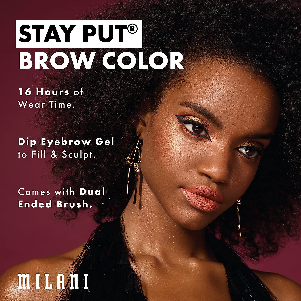 Milani Conceal + Perfect 2-in-1 Foundation + Concealer (Golden Beige) and Stay Put Brow Color (Dark Brown)