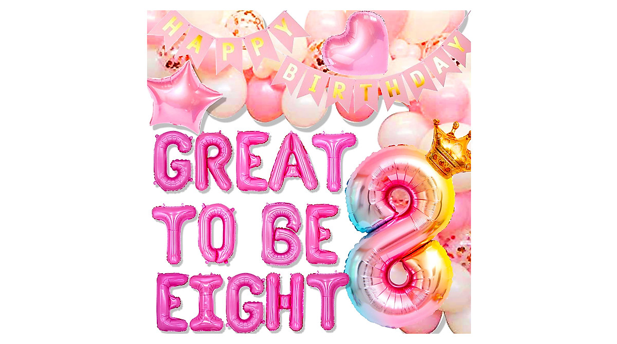Celebrate 8th Birthday with Unique 'Eight is Great' Party Decor