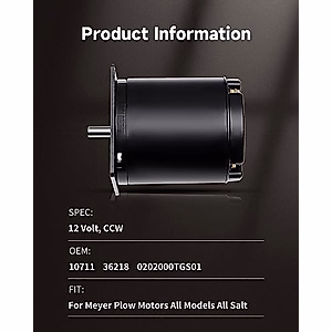 OCPTY Starter 10711N Fit for Meyer Plow Motors All Models All Salt Spreader HM02223 10711N