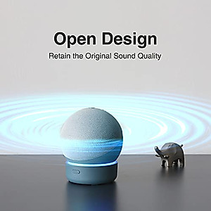 Echo Dot Battery Base for Echo Dot 4th Generation, GGMM D4 Portable Echo Battery Base, Echo Dot Stand Accessories, Blue (Not Include Dot 4 & Not Work with Dot 5)
