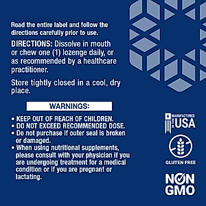 Life Extension Vitamin B12 Methylcobalamin 1mg - Vitamin B supplement For Brain Health & Cognition – Vegetarian Lozenges Dissolve in Your Mouth -Gluten-Free, Non-GMO, Vegetarian – 60 Counts