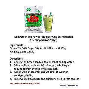 Thai Iced Milk Green Tea - Number One Brand 200 G.