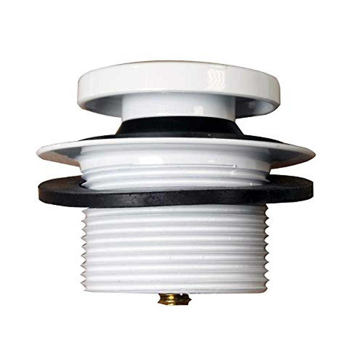 Westbrass 593244-50 White 1-1/2" Tubular Tip Toe Bath Waste Drain Kit, Powder Coat White