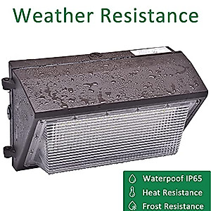 LED Wall Pack Light with Dusk to Dawn Photocell,100W 13000LM 5000K Daylight ,AC100-277V Input,500W HPS/HID Equivalent, Waterproof Commercial Security Lighting for Warehouses, Garage,ETL Listed