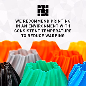 KVP Eco-Friendly PLA 3D Filament 1.75MM Diameter - Dimensional Accuracy +/-0.003mm, 5LB Spool (Black)