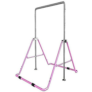 BalanceFrom Gymnastics Bar for Kids Height Adjustable Horizontal Kip Bar Folding Gymnastics Junior Training Bar
