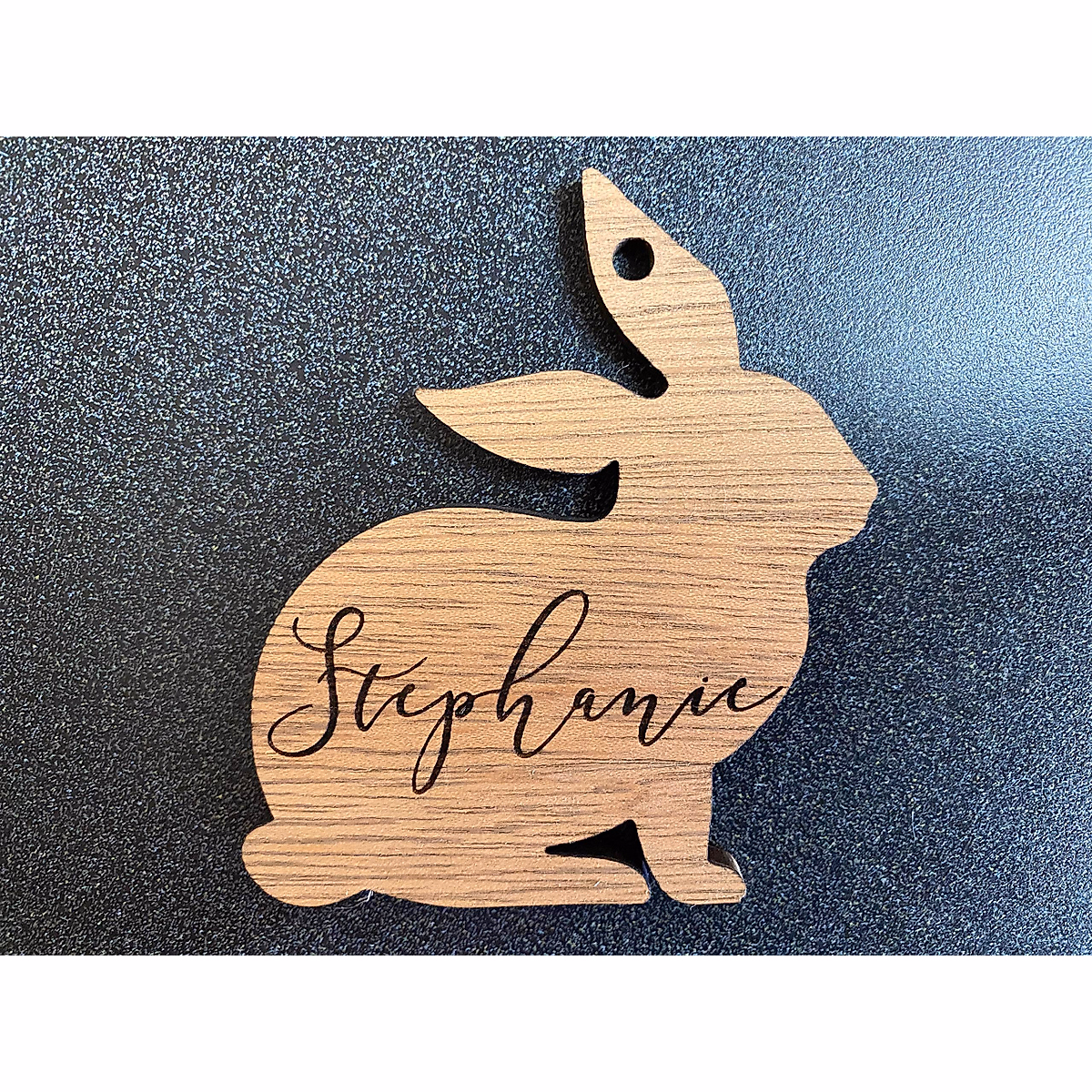 Personalized Easter Bunny Rabbit Basket Tag or Place Setting