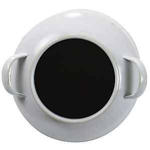 Foreside Home and Garden Antique White Large Metal Milk Jug Decorative Vase