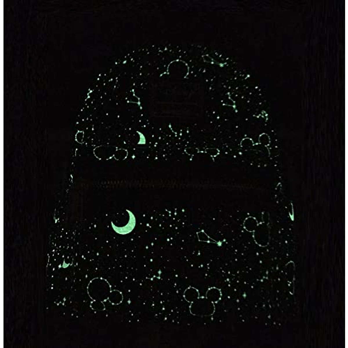 Loungefly Disney Mickey Constellation All Over Print Glow in the Dark Double Strap Shoulder Bag Purse