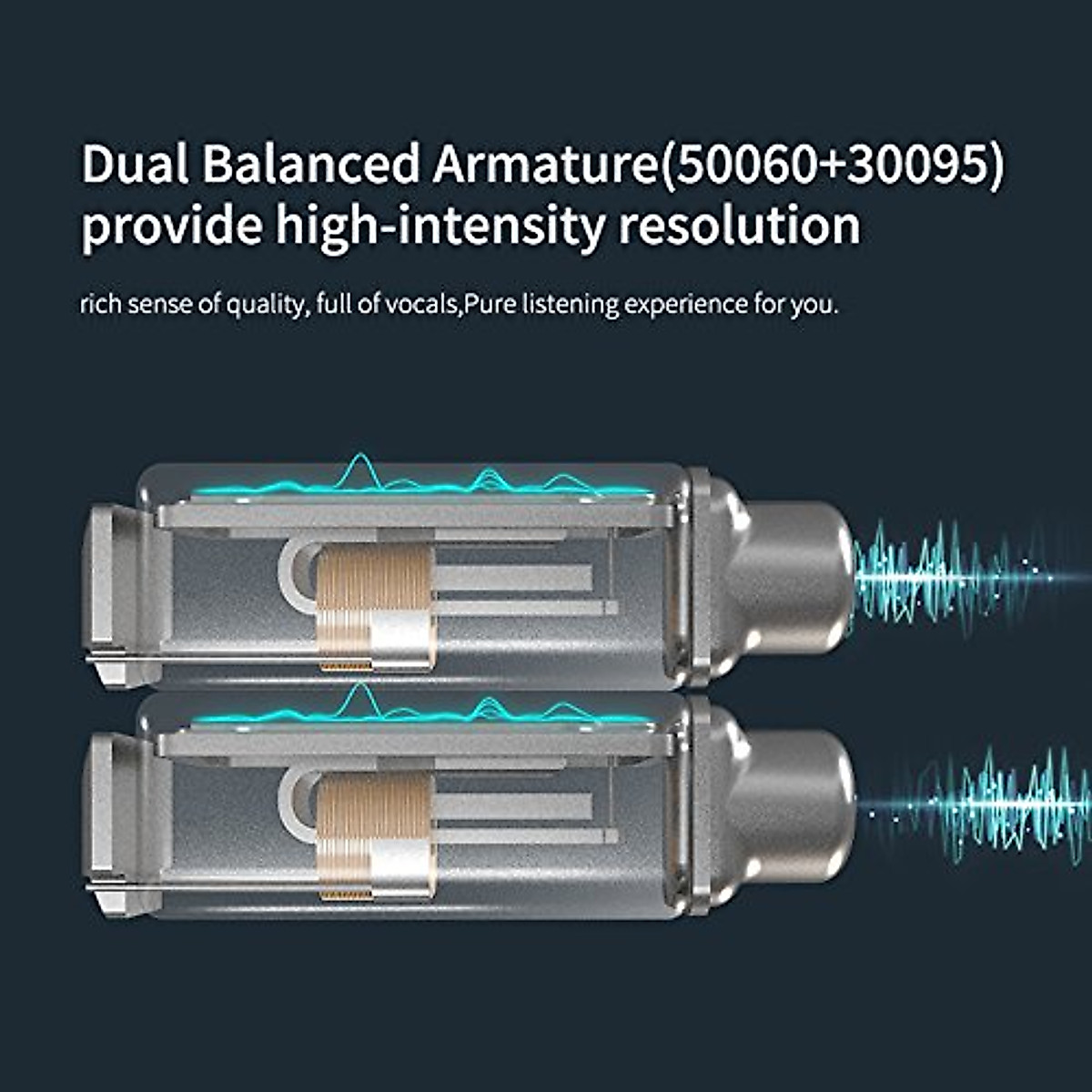 Linsoul KZ ZS10 5 Drivers in Ear Monitors High Resolution Earphones/Earbuds with Detachable Cable (with Mic, Red)