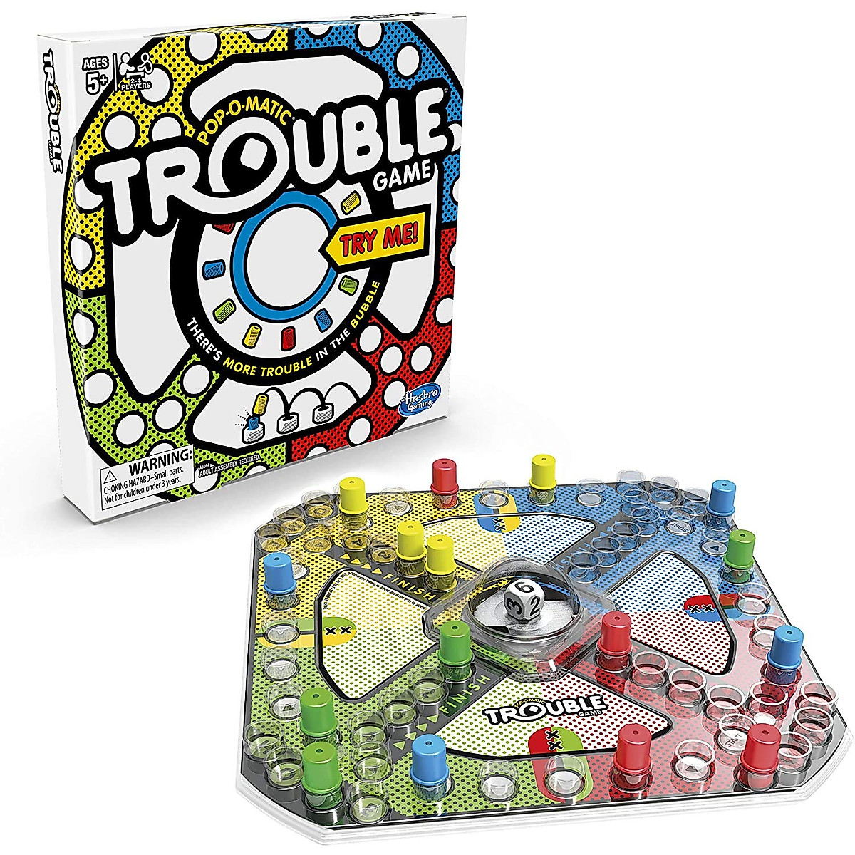 Classic Connect 4 and Trouble Game Bundle