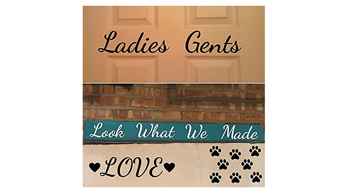 Large Letter Stencils - 44 Pack for DIY Projects
