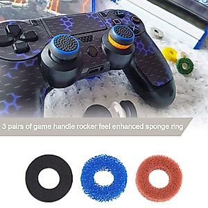 Create idea 3 Pairs Aim Assist Sponge Rings Compatible with PS4 PS5 / Xbox Console Controllers High Precision 3 Different Strengths