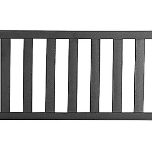 Outsunny 50" Garden Park Bench, Slatted Steel Outdoor Decorative Loveseat for Patio Lawn
