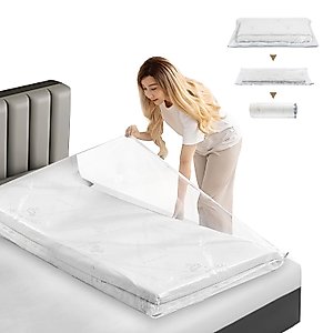 Mattress Vacuum Bag 240X120cm Oversized Vacuum Bags Foam Mattress Vacuum Storage Bags Waterproof Reusable Twin Mattress Vacuum Bag King,Vacuum Seal Mattress Cover 94.4"x47.2"