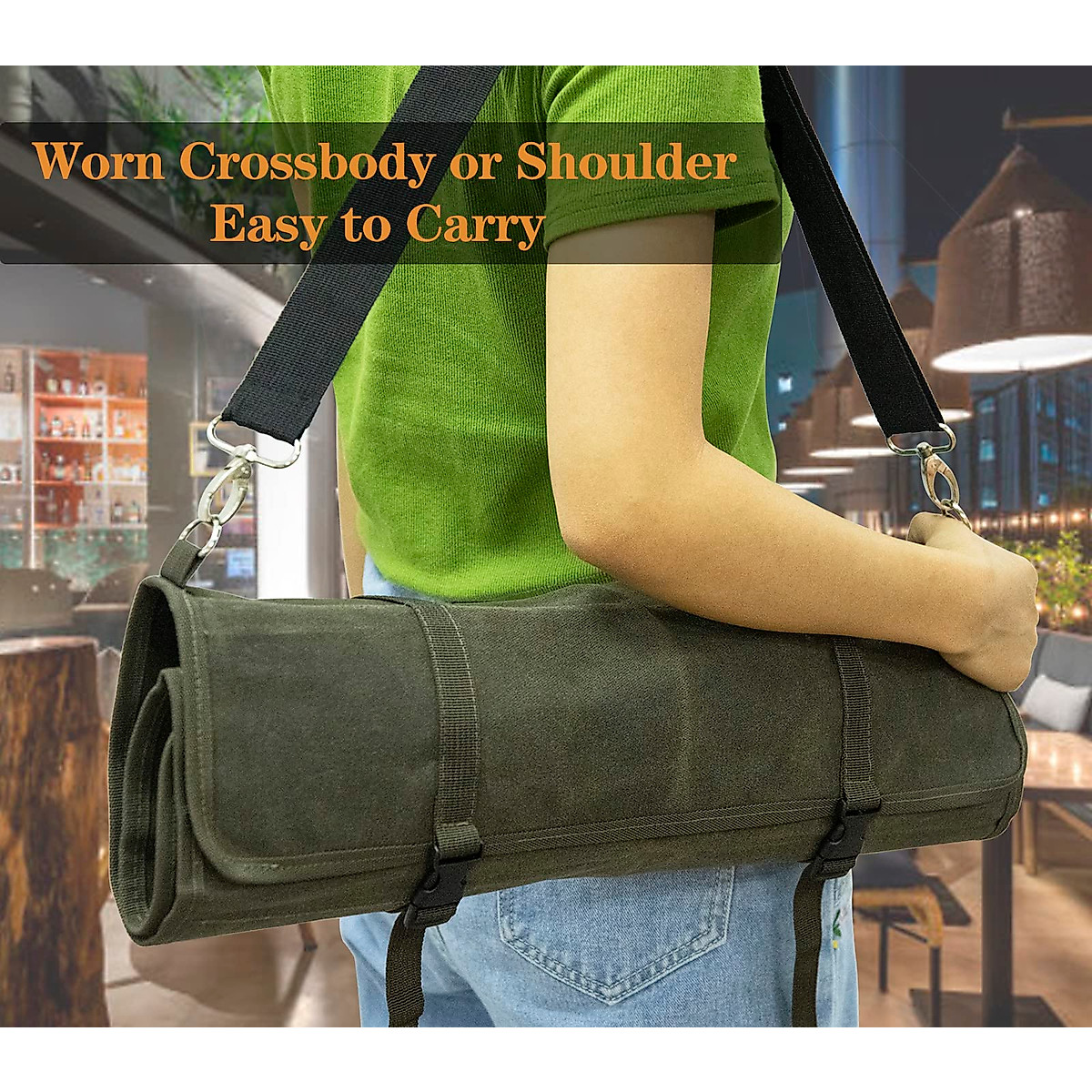 Canvas Chef Knife Roll Bag Chef Knife Bag