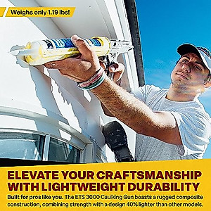 Dripless 10oz Industrial Ergonomic Composite Caulk Gun