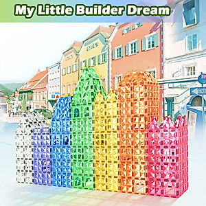 Kids Toys Magnetic Tiles Toys for 3 Year Old Boys Girls STEM Learning Toy Magnetic Building Blocks Toys for Boys & Girls Ages 3-5 4-8 Birthday Kids Gifts