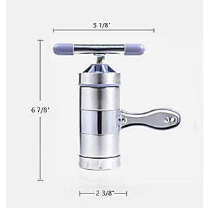 Stainless Steel Noodle Maker,Manual Pasta Machine Stainless Steel Pasta Maker Pasta Press Noodle Machine, kitchen Aid Asseccories Pasta Tools