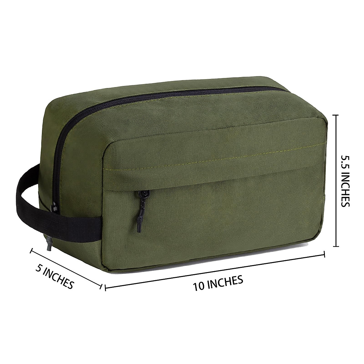 Vorspack Toiletry Bag Hanging Dopp Kit for Men Water Resistant Shaving Bag with Large Capacity for Travel - Army Green