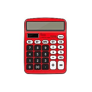 Desktop Calculator Desktop Calculator Solar Battery Dual Power 12 Digit Large LCD Display Financial Dedicated Calculator for Office School Calculators
