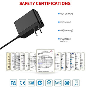 MEROM 6V 2A 12W Universal Adapter Power Supply AC 110V to DC 6V Power Driver for Bluetooth Speaker, Digital Blood Pressure Monitor Converter Inverter, Charger with 8 DC Plugs Power Cord