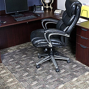 Dimex 46"x 60" Clear Rectangle Office Chair Mat For Low And Medium Pile Carpet, Made In The USA, BPA And Phthalate Free, C532001J