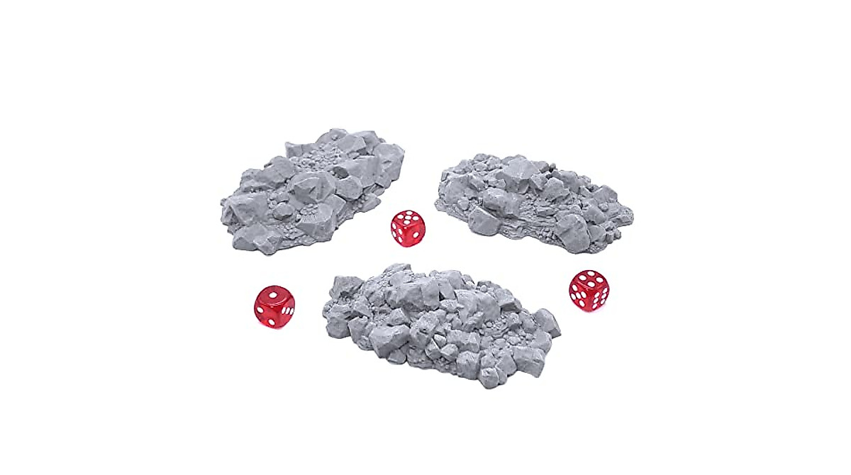 EnderToys Jagged Rocks Scatter - 3D Printed RPG Terrain Set