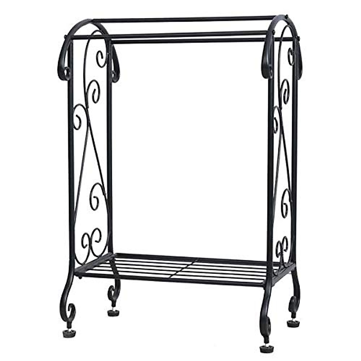 HopeHope Throw Blanket Storage - Living Room Decor - Bathroom Towel Rack Metal Free Standing Bath Towel Blanket Storage Organization, Rack for Bathroom, Bedroom, Laundry Room