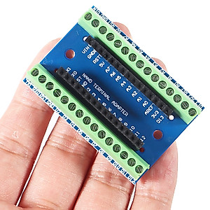 AITRIP 10PCS Nano Terminal Adapter Shield Expansion Board Compatible with Arduino Nano V3.0 AVR ATMEGA328P-AU Module