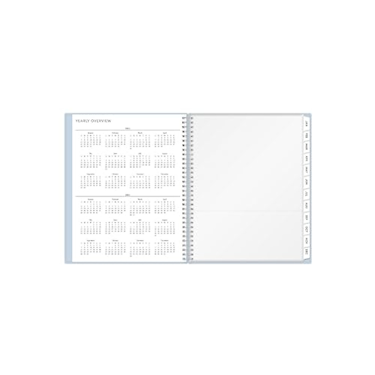 2024 Blue Sky 8.5-inch x 11-inch Weekly & Monthly Planner, Blue (143699)