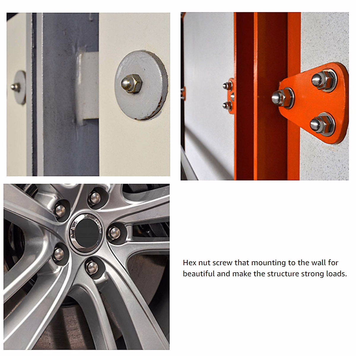 M12-1.75 Metric Acorn Cap Nuts Dome Head Nuts, 304 Stainless Steel 18-8, Plain Finish,Hex Acorn Cap,Nuts Decorative Nut Caps (12 Pcs)