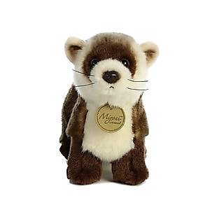 Aurora® Realistic Miyoni® Black Footed Ferret Stuffed Animal - Lifelike Detail - Cherished Companionship - Brown 10.5 Inches