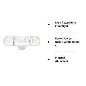Olafus 100W Flood Lights Outdoor, 9000LM Super Bright LED Flood Light, IP65 Waterprooof Outdoor Flood Light Fixture, 3 Adjustable Heads, 6500K Daylight White Exterior Security Lights for Yard, Garage