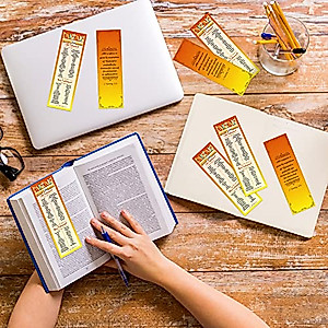 Pack of 60 Books of The Bible Bookmarks Christian Inspirational Bible Bookmark Religious Bookmarks for Readers, Kids, Teens, Men or Women Home Classroom Office Supplies, 2 x 6.5 Inches