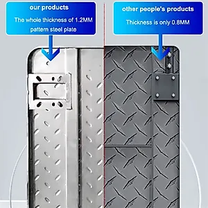 Generic Push carts on Wheels Heavy Duty, Hand Truck Foldable with castors, Multifunction Folding cart Made of Steel, Stable and Ergonomic (Color : B, Size : 90 * 60cm)