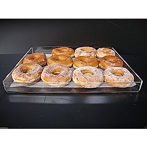 Displays2buy Acrylic Pastry Bakery Donut Bagels Cookie Display Case w/3 trays