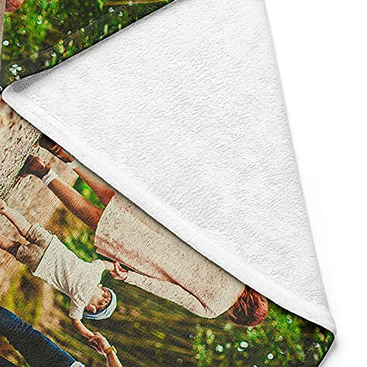 Personalized Photo Blanket: Custom Soft Throw with Picture, Fleece or Sherpa Family Photo Gift, Customized Flannel Bedding Birthday Present with Customizable Image (60"x80" Sherpa)