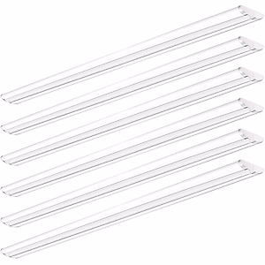 ANTLUX 8FT LED Shop Light, Ultra Slim LED Wraparound 110W [6-lamp T8 Fluorescent Equiv.], 12500LM, 6000K, Commercial 8 Foot Strip Lights, Flush Mount Garage Office Warehouse Ceiling Lighting, 6 Pack
