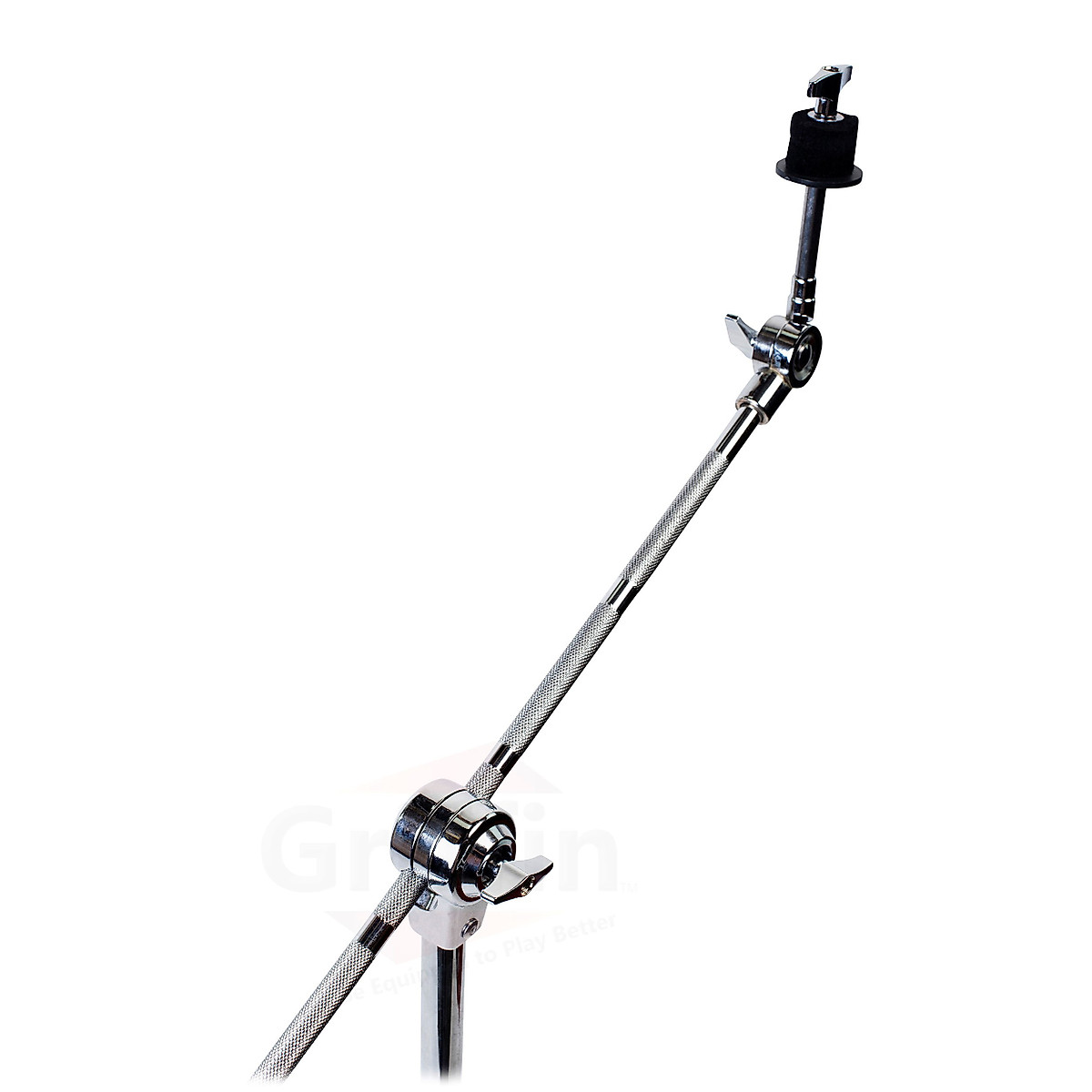 Griffin Cymbal Stand With Boom Arm (Pack of 2) | Drum Percussion Gear Hardware Set with Double Braced Legs | Counterweight Adapter for Mounting Heavy Duty Crash, Ride, Splash Cymbals For Drummers