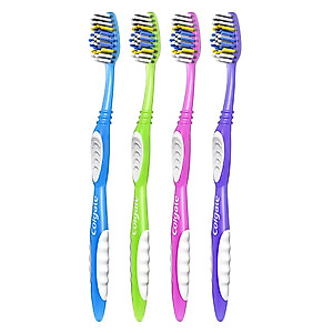 Colgate Extra Clean Toothbrush, Soft Toothbrush for Adults, 6 Count (Pack of 1)