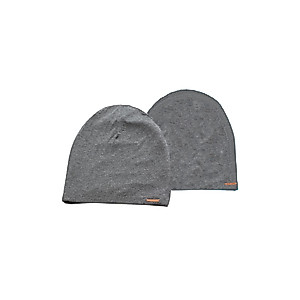 Grace Eleyae Women's Adjustable Satin Lined Sleep Cap Slap Stylish Beanie Hair Care Hat, 2-Pack Gray